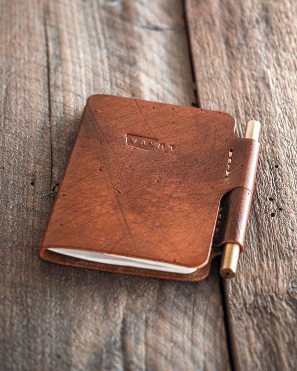 Voyager Notebook Cover ROUGH limited edition, handmade leather journal ...